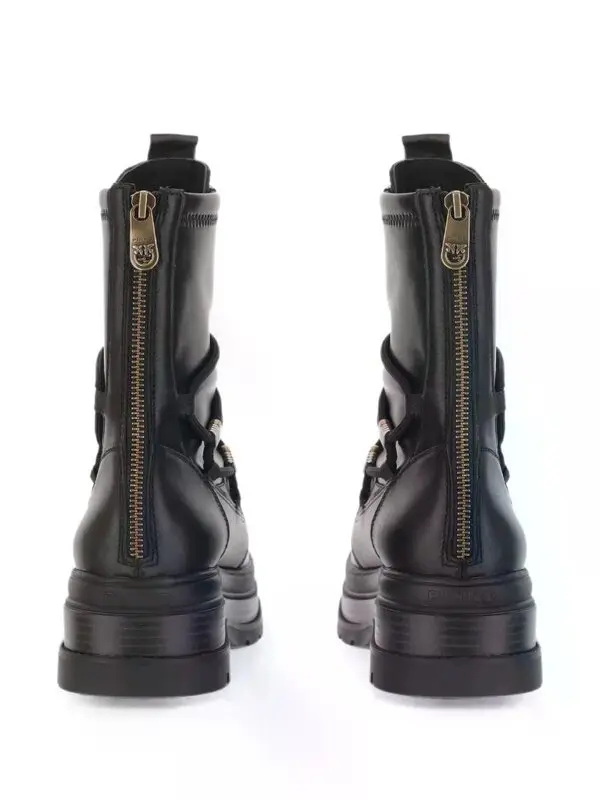 Pinko Lace-up Platform Ankle Boots