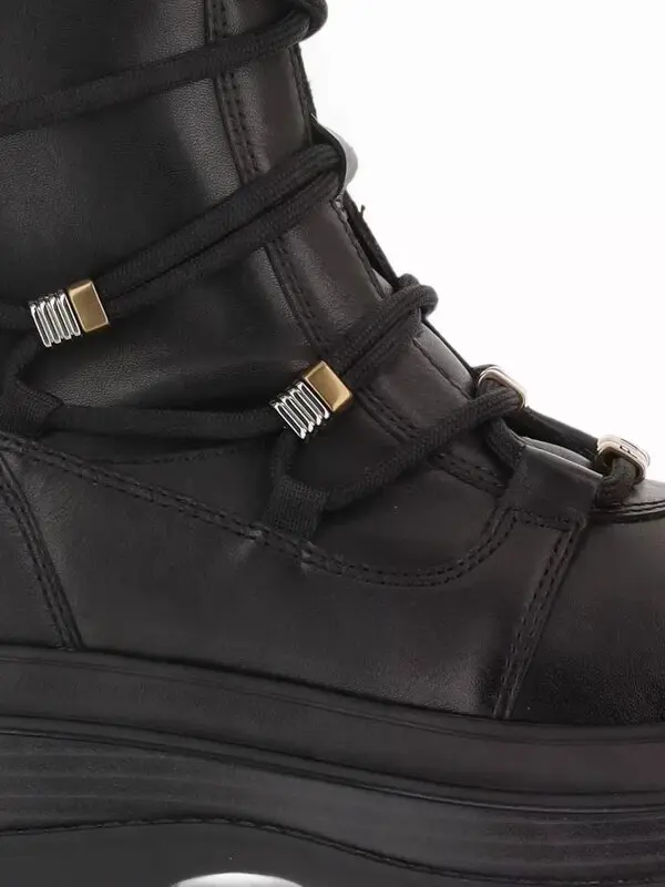 Pinko Lace-up Platform Ankle Boots