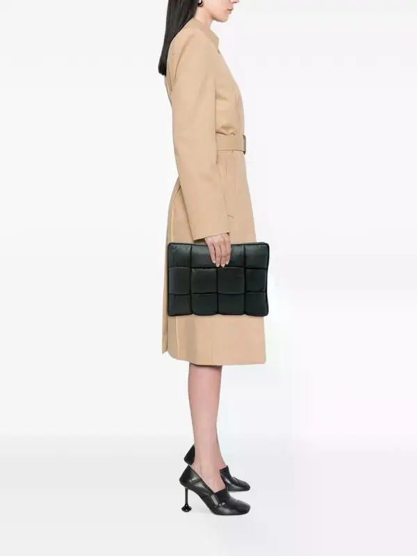 Bottega Veneta 2012-2026 Maxi Nappa Intrecciato Padded Laptop Case Business Bag - Green