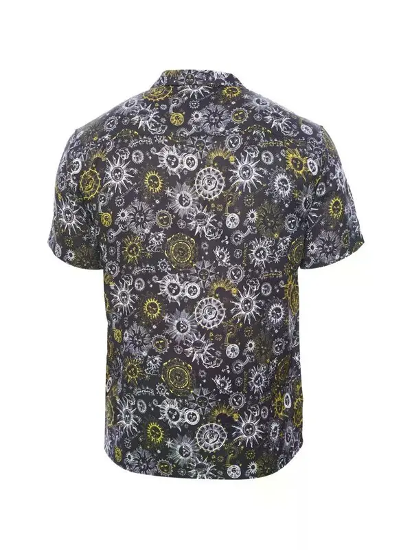 BOARDIES Sun-print Camp-collar Shirt
