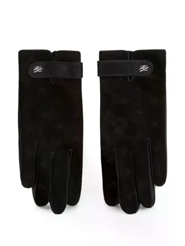 Karl Lagerfeld K/autograph Suede Gloves