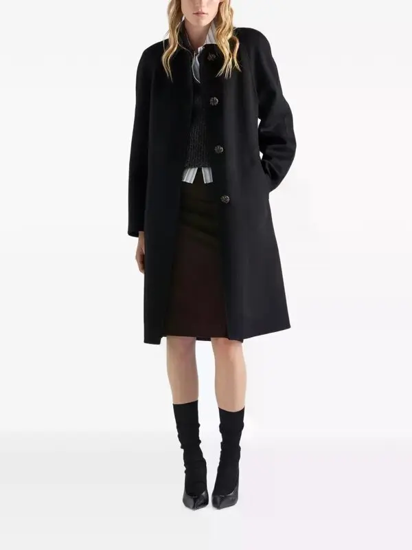 Prada Striped Shirt With Bow Detail