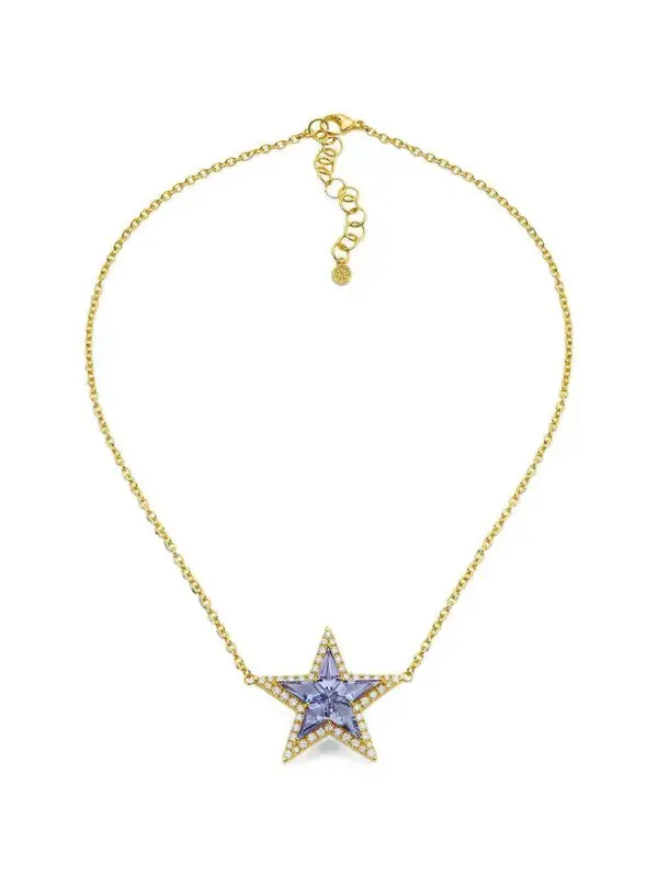 BUDDHA MAMA Tanzanite And Diamond Necklace