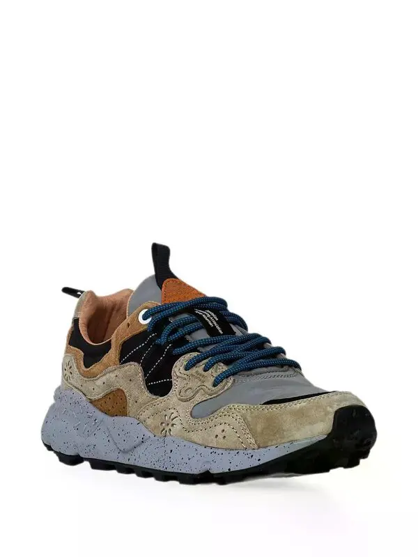 FLOWER MOUNTAIN Yamano 3 Panelled Suede Sneakers