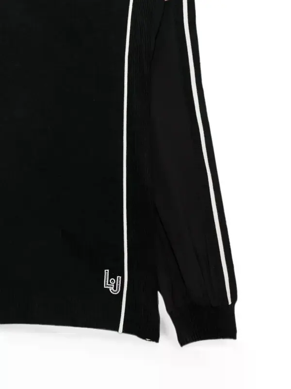 Liu Jo Contrast Stripe Fine Knit Sweatshirt