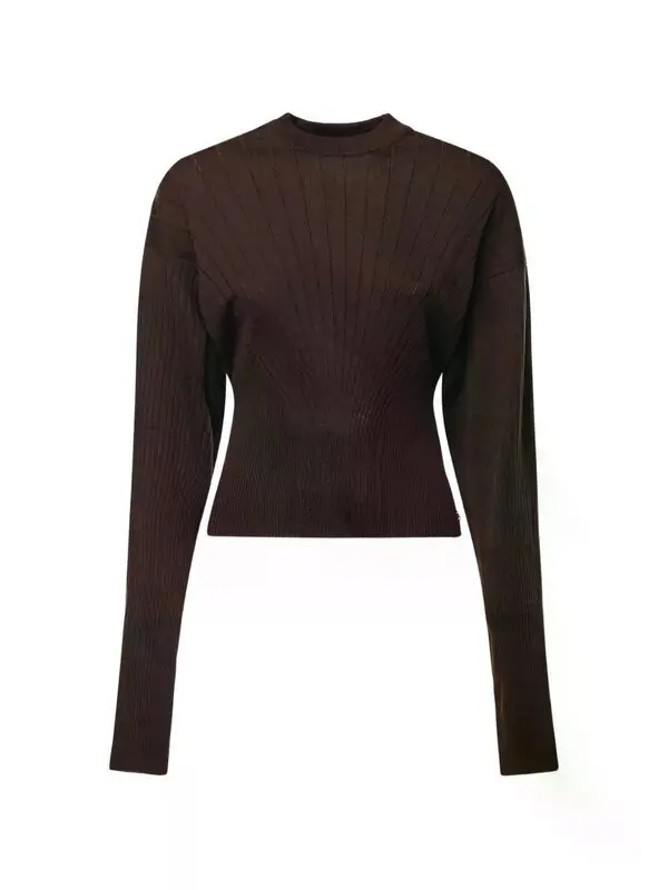 Sportmax Ribbed Virgin Wool Jumper