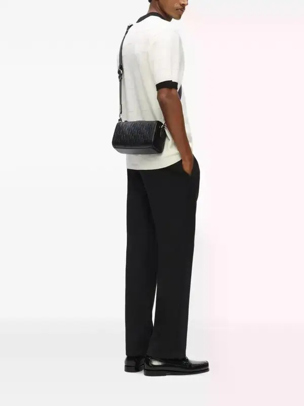 Karl Lagerfeld Mini K/loom Leather Barrel Bag