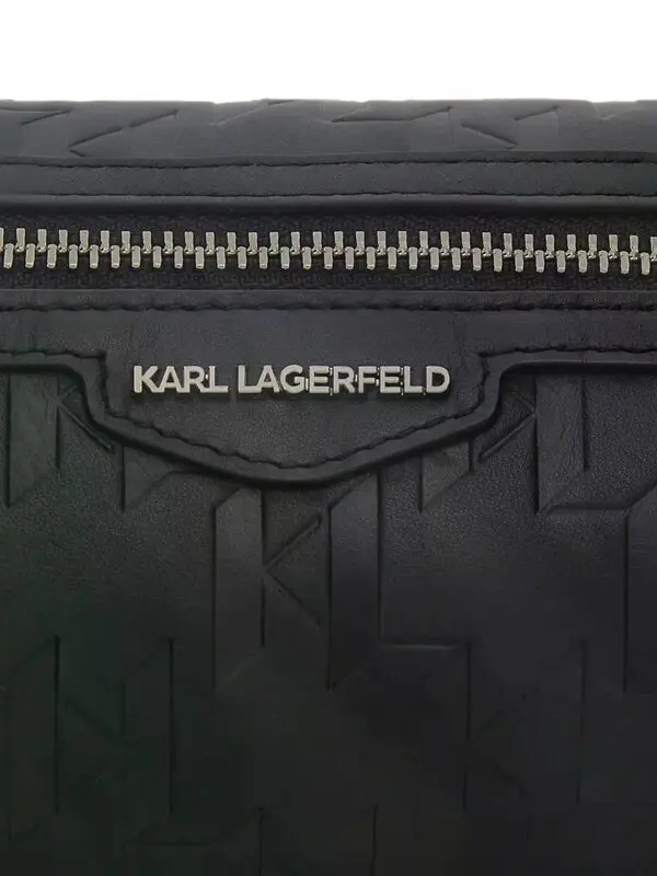 Karl Lagerfeld Mini K/loom Leather Barrel Bag
