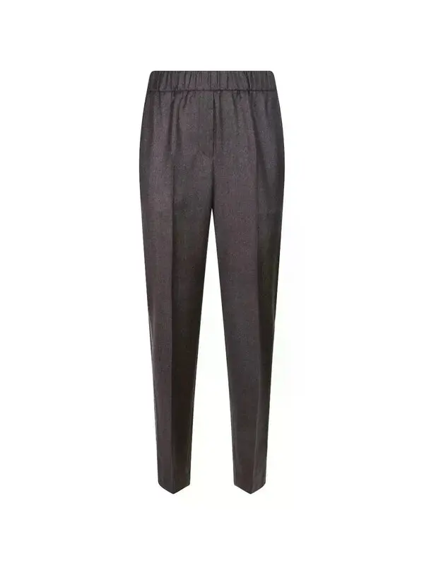Peserico Punto Luce Detail Elasticated Waistband Trousers - Grey