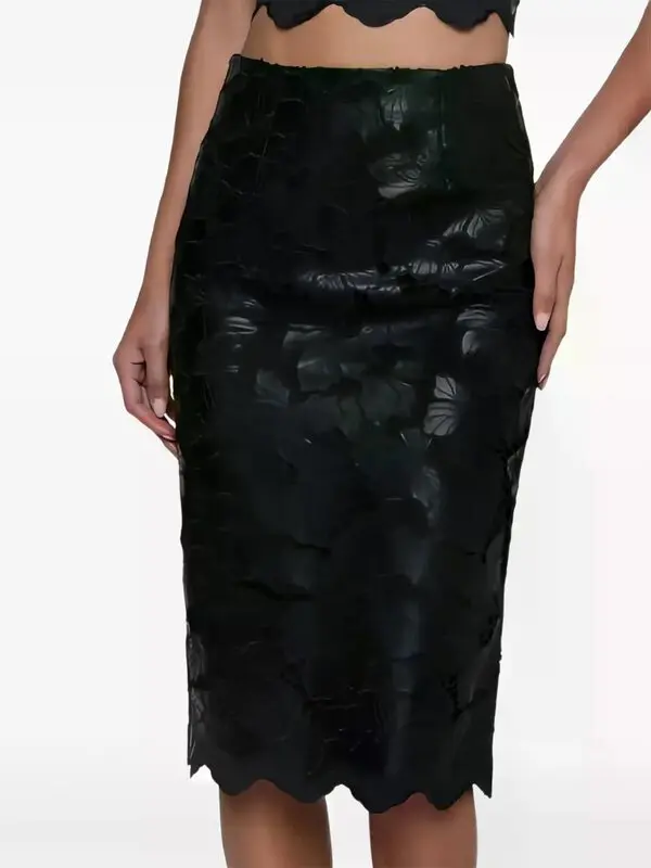 L'Agence Royal Lace-overlay Midi Skirt