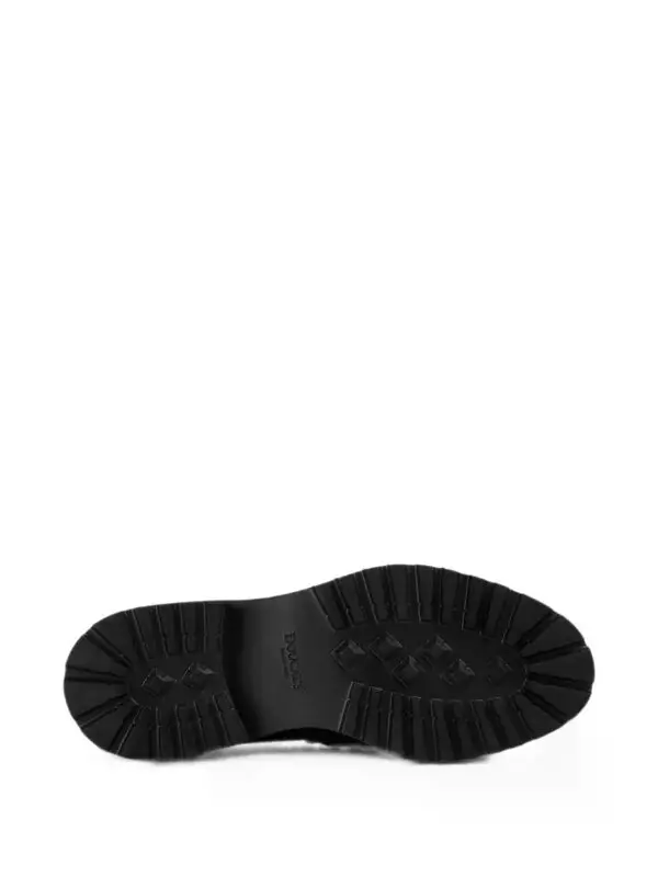 DOUCAL'S Micro-stud Detail Leather Loafers