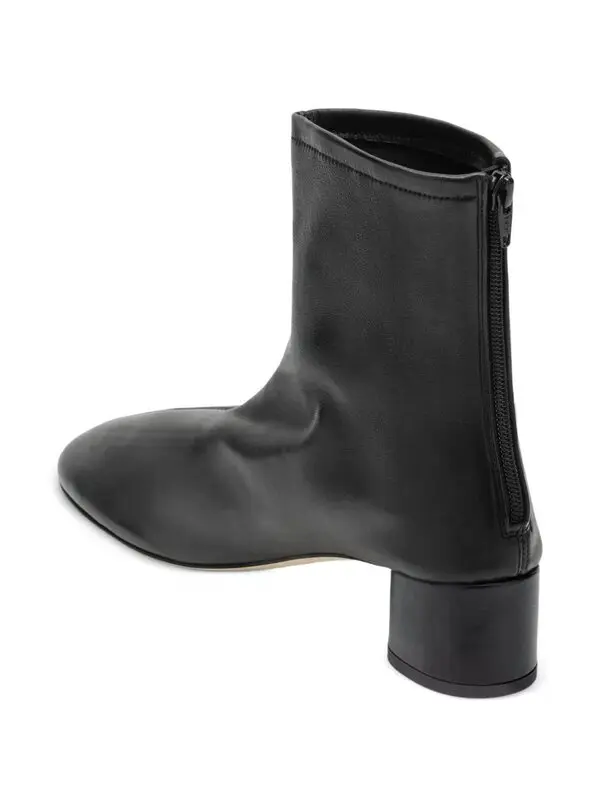 Dear Frances Harlie Rear-zip Ankle Boots - Black