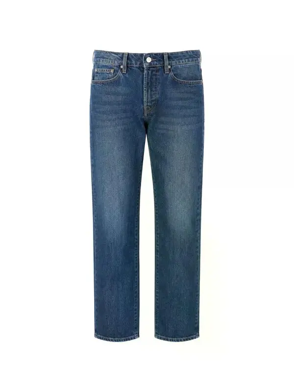Paul Smith Organic Authentic Faded-effect Straight-leg Jeans