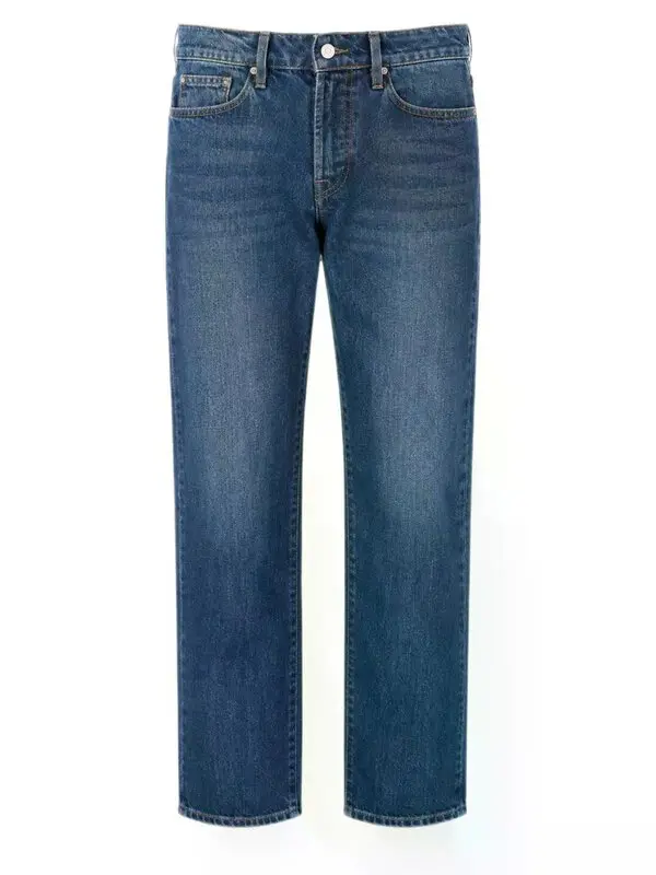 Paul Smith Organic Authentic Faded-effect Straight-leg Jeans