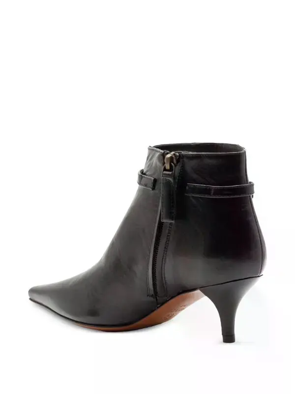 Roberto Festa Buckle-strap Pointed-toe Ankle Boots