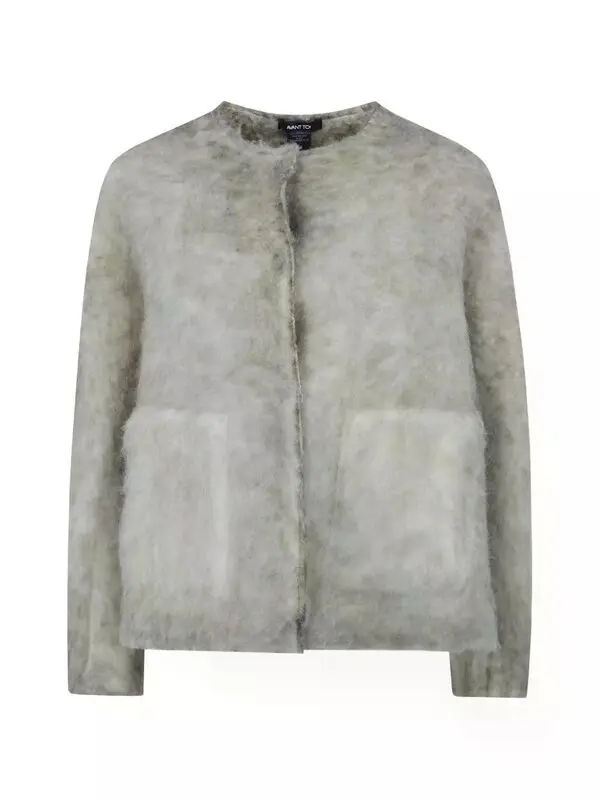 Avant Toi Alpaca Oversized Jacket - Grey