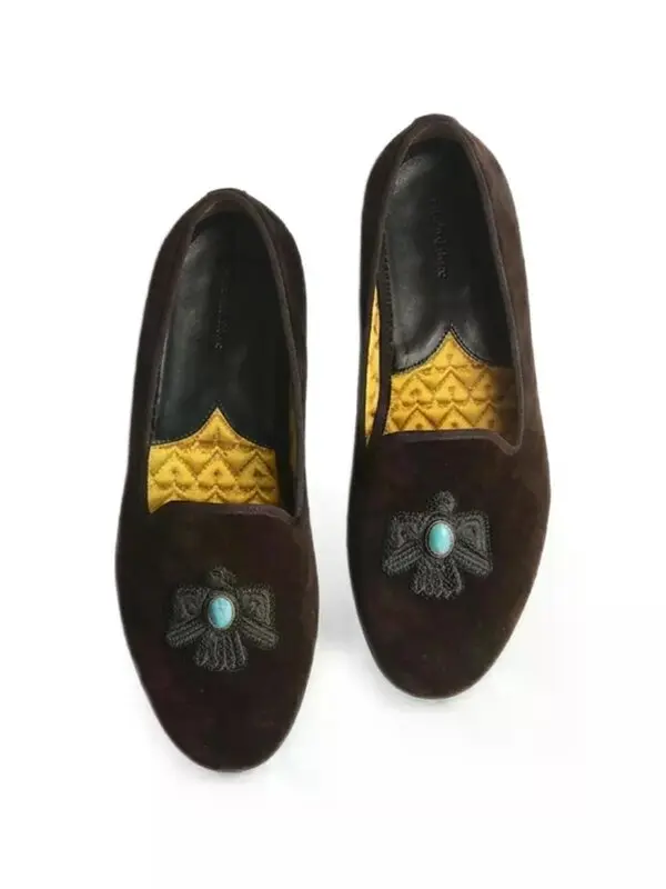FORTELA Broadway Thunderbird Embroidered Loafers