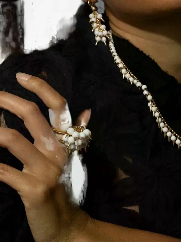 ALETTO BROTHERS Muse White Onyx And Diamond Ring
