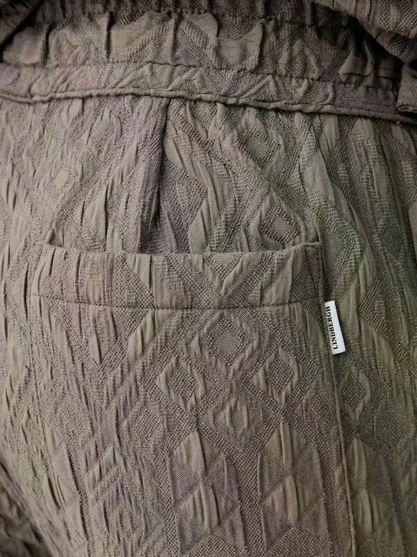 LINDBERGH Geometric Pattern Drawstring Bermuda Shorts