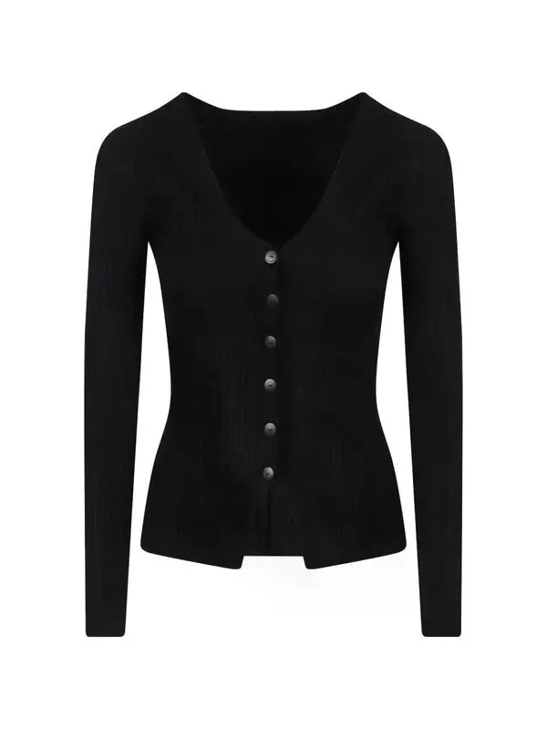 DONDUP Ribbed-knit V-neck Cardigan
