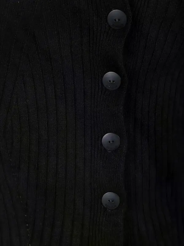 DONDUP Ribbed-knit V-neck Cardigan