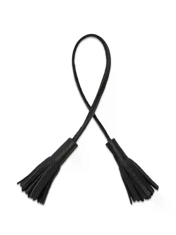 FORTELA Tassel Detail Leather Keychain
