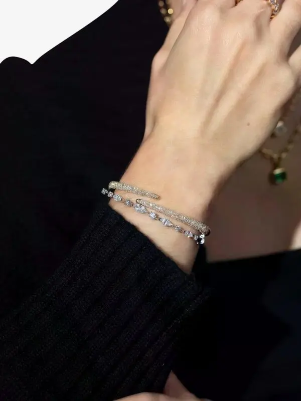 Kwiat 18k Yellow Diamond Pavé Crossover Bangle - Gold
