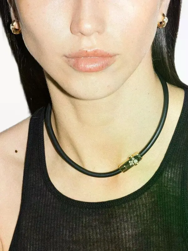 UNIFORM OBJECT Carbon Torque Diamond Necklace - Gold