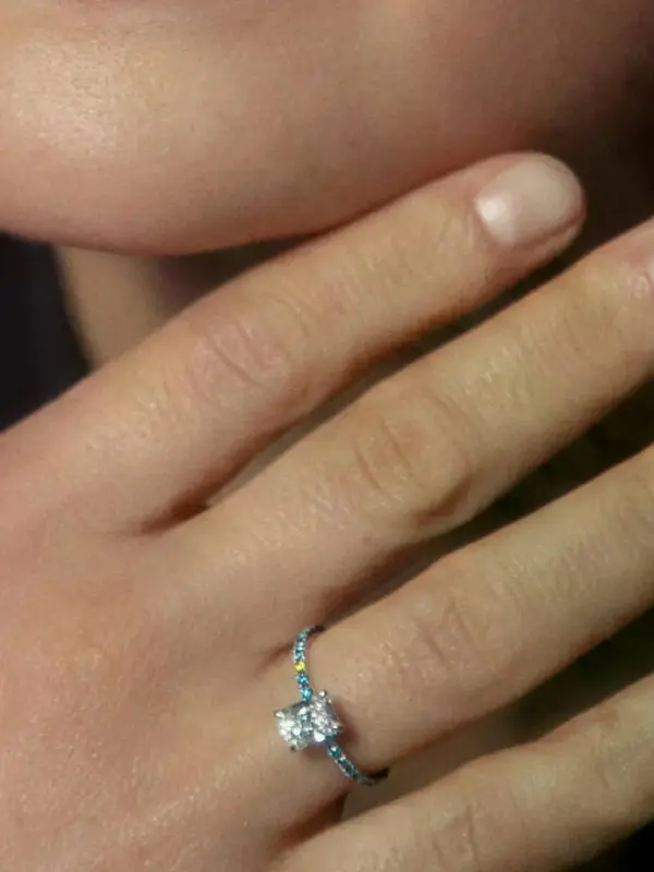 SOLO FOR DIAMONDS Radiant-cut Diamond Ring - Silver