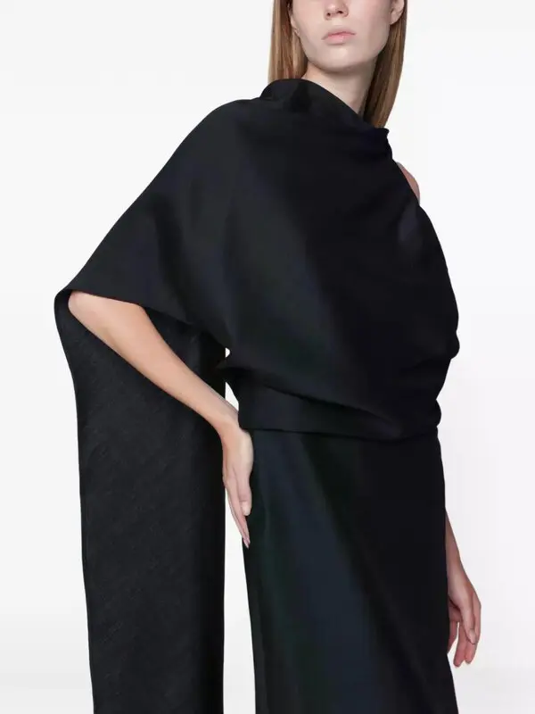 RÓHE Draped Open-back Midi Dress