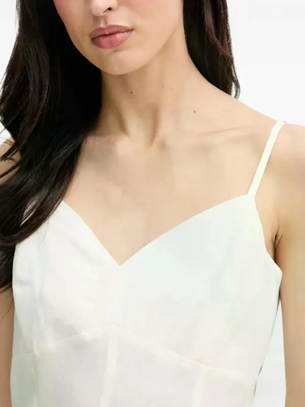 GAUDI V-neck Flared Mini Dress