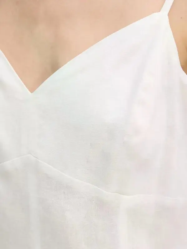 GAUDI V-neck Flared Mini Dress