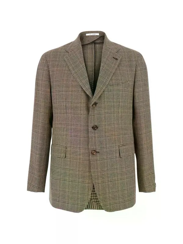 Tagliatore New York Check-pattern Notched-lapels Blazer