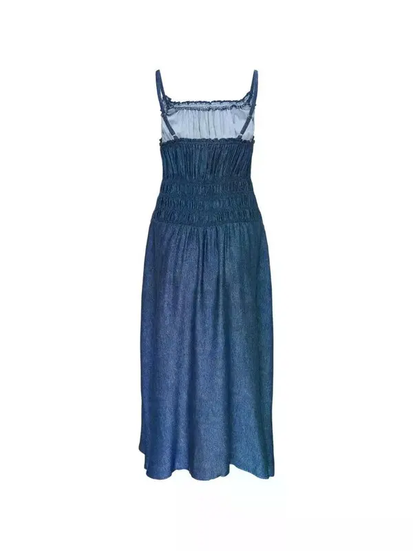 Rag & Bone Miramar Slink Camelia Smocked Midi Dress