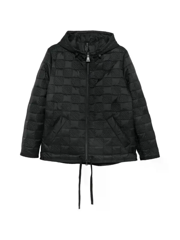 BETTY BARCLAY Quilted Design Hooded Jacket - Black