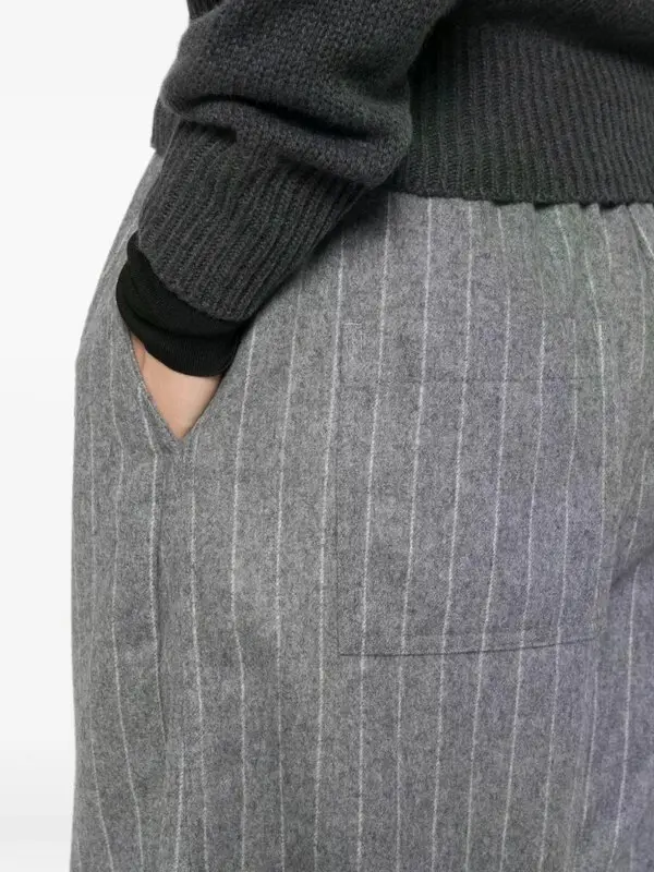 THELATEST Pinstripe Wide-leg Trousers