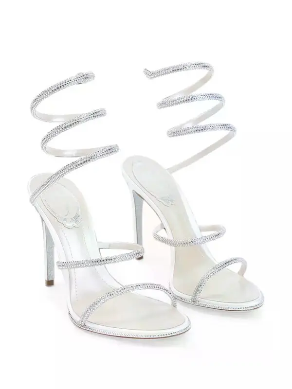 Rene Caovilla Cleo Crystal-embellished Stiletto Sandals
