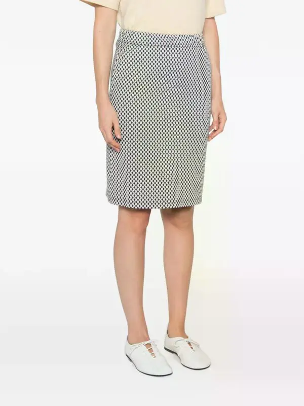 BETTY BARCLAY Geometric Print Pencil Mini Skirt