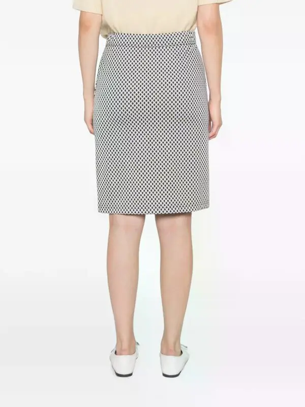 BETTY BARCLAY Geometric Print Pencil Mini Skirt