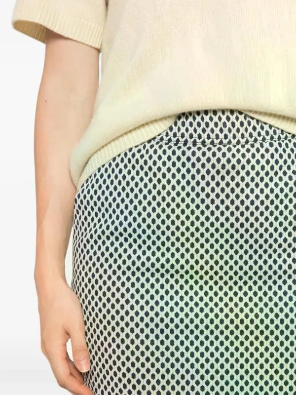 BETTY BARCLAY Geometric Print Pencil Mini Skirt