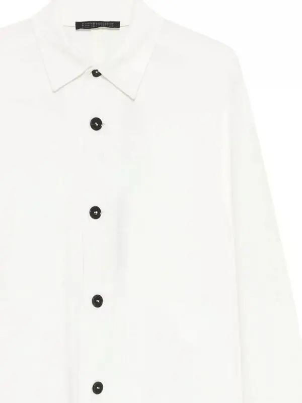Harris Wharf London Button-up Shirt Jacket - White
