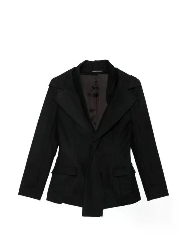 Yohji Yamamoto Asymmetric Flap-pocket Jacket