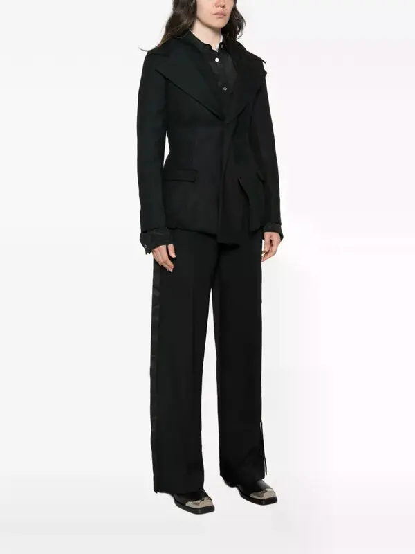 Yohji Yamamoto Asymmetric Flap-pocket Jacket