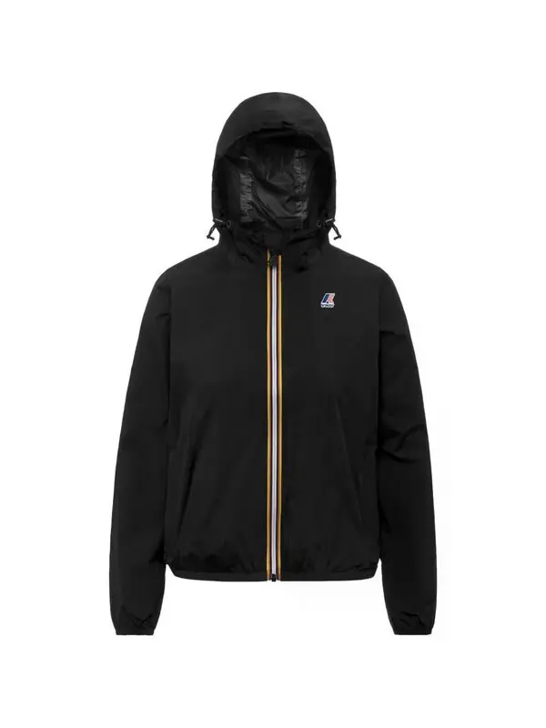 K-WAY Logo Patch Hooded Jacket