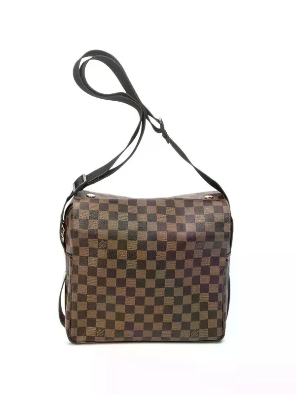 LOUIS VUITTON Damier Ebene Naviglio Shoulder Bag - Brown
