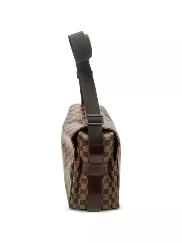 LOUIS VUITTON Damier Ebene Naviglio Shoulder Bag - Brown
