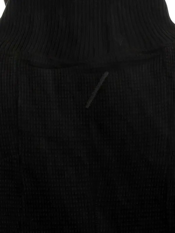 THOM KROM High-neck Zip-up Cardigan - Black