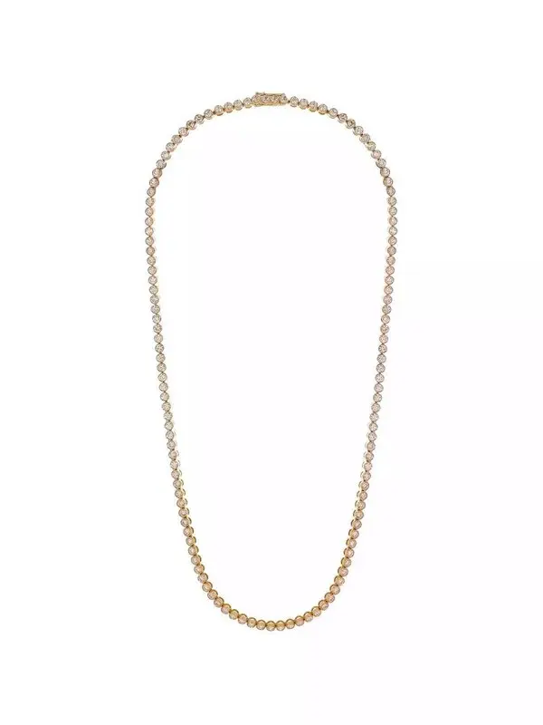 WITH LOVE Lab-grown Diamond Tennis Necklace In 14k Yellow