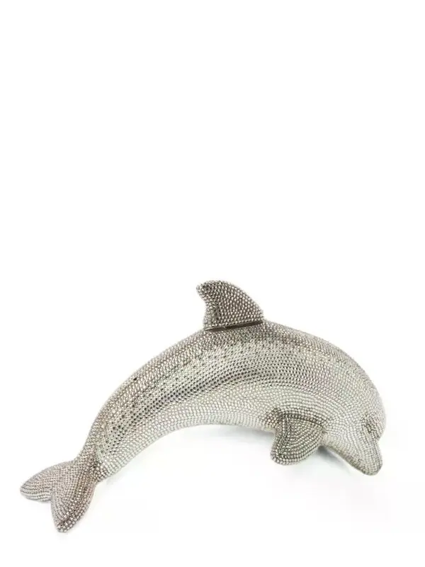Judith Leiber Crystal-embellished Dolphin Clutch Bag