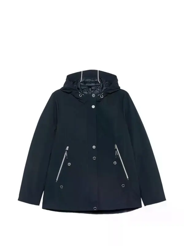BETTY BARCLAY Hooded Zip-fastening Jacket - Blue